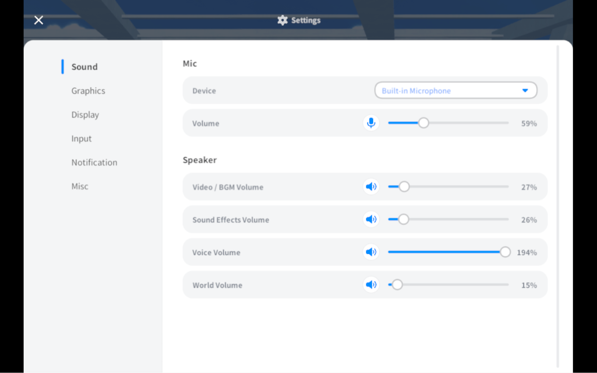 Sound – Help Center | cluster